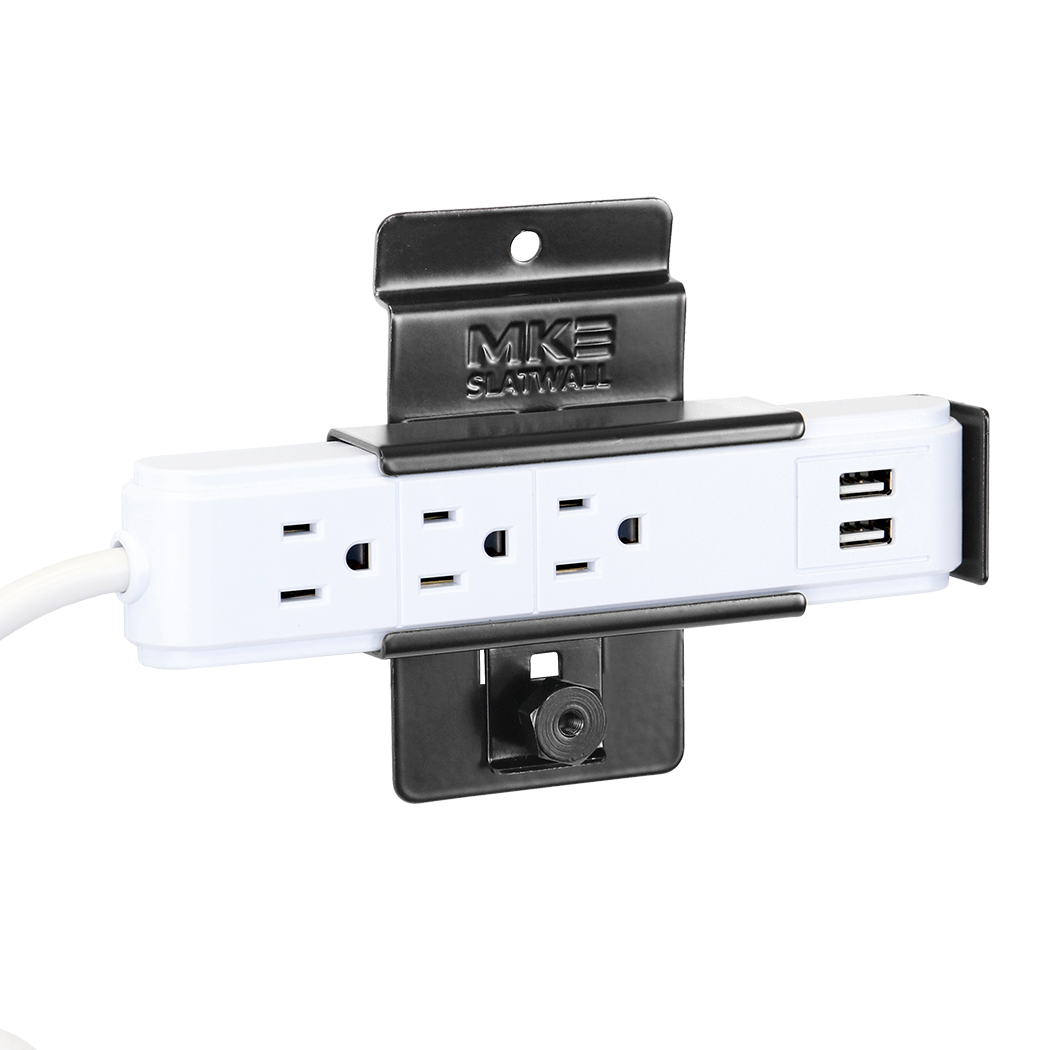 MKE Power Strip Set - Slatwall Storage