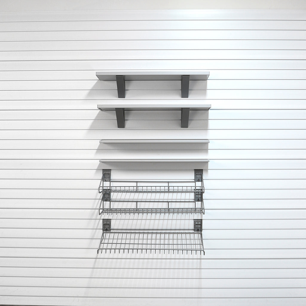 StoreWALL Basic Shelf Bundle - Slatwall Storage
