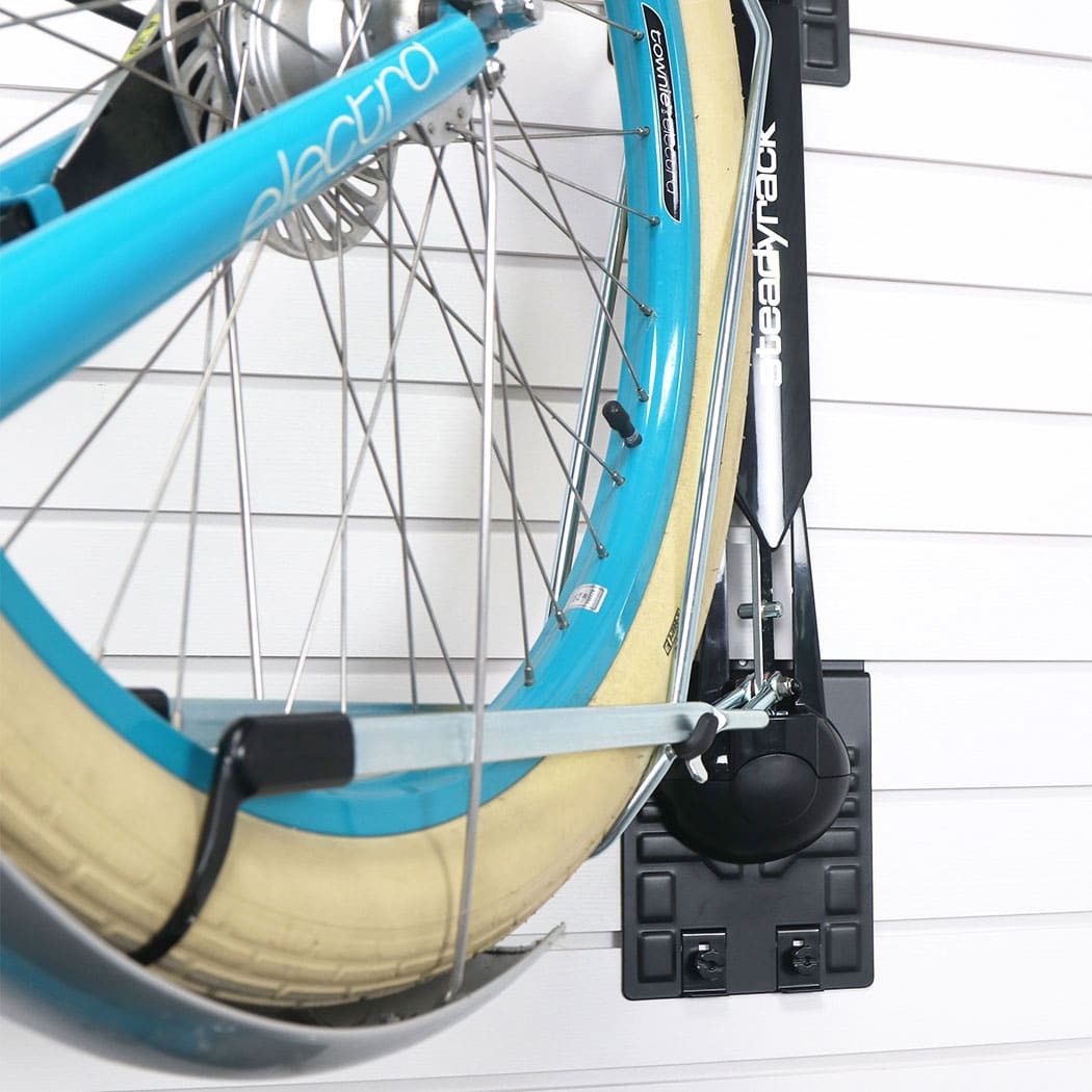 Steadyrack Fender Bike Bundle with MKE Slatwall Brackets, Hooks & Bask ...