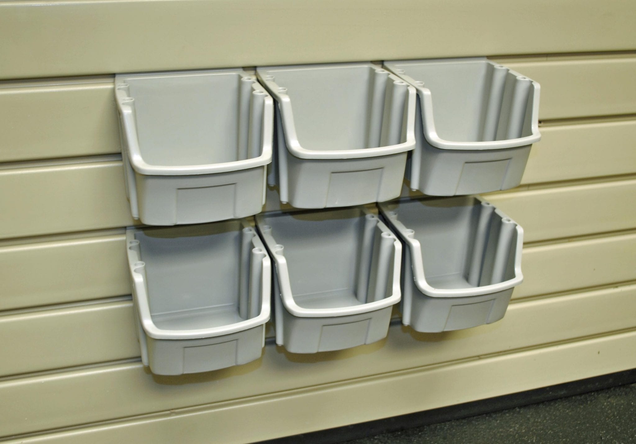 HandiWALL Plastic Utility Bin - Slatwall Storage